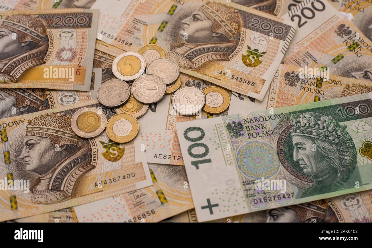 Banknotes in fan and coins hi-res stock photography and images - Alamy