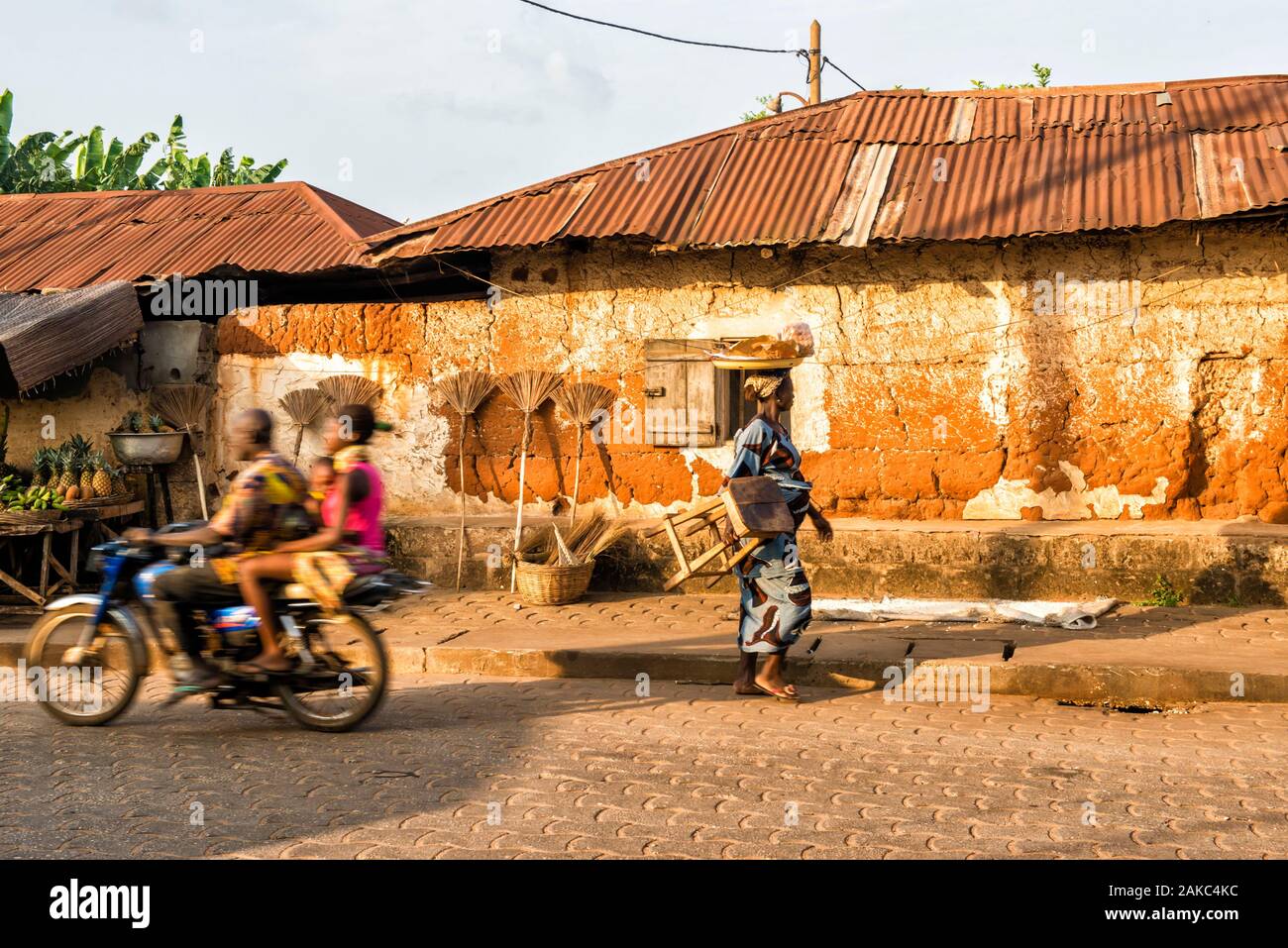 Benin, Ouidah, street life Stock Photo - Alamy