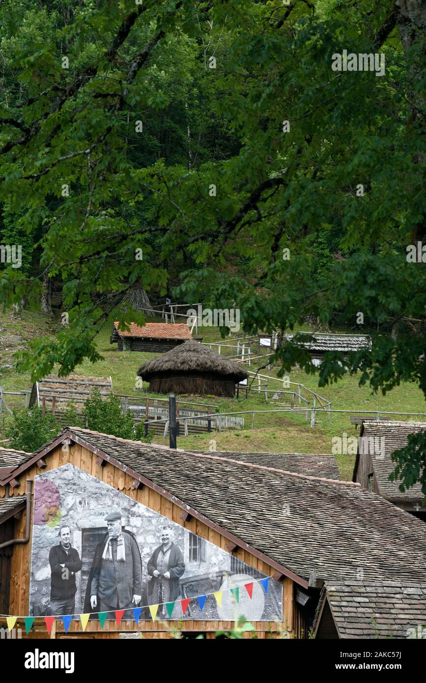 France, Haute Saone, Haut du Them Chateau Lambert, hamlet of Chateau ...