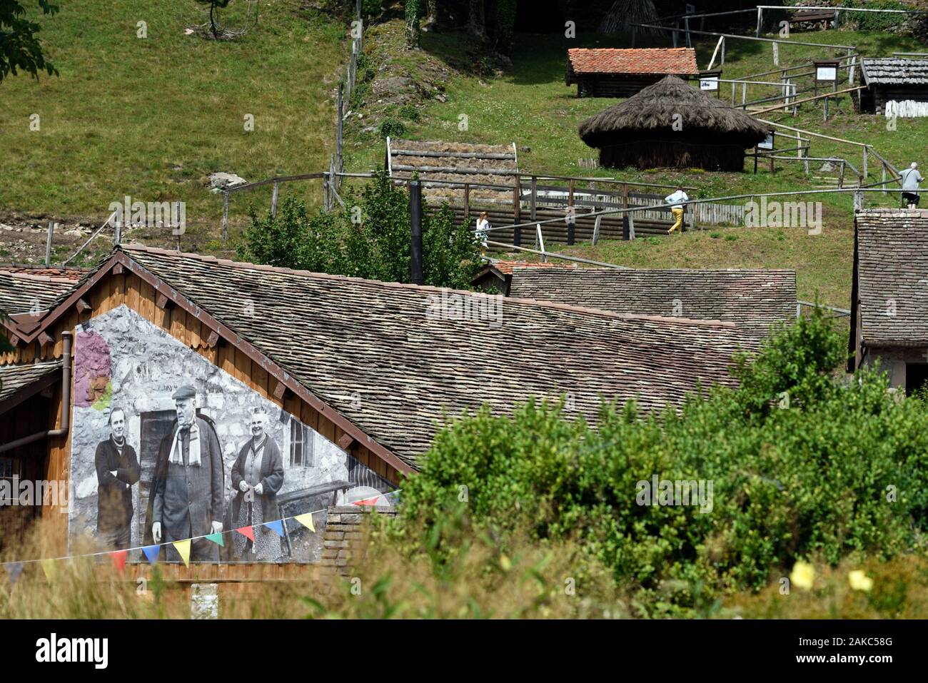 France, Haute Saone, Haut du Them Chateau Lambert, hamlet of Chateau ...