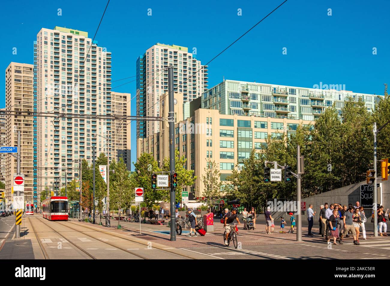 Canada, Ontario province, Toronto, Harbourfront District Stock Photo ...