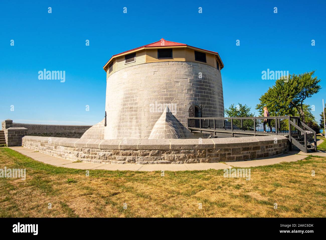 Canada, Ontario province, Kingston, Murney Tower is a Martello Tower ...