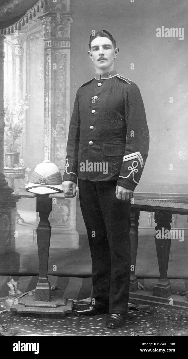 Victorian soldier Norfolk regiment India Stock Photo - Alamy