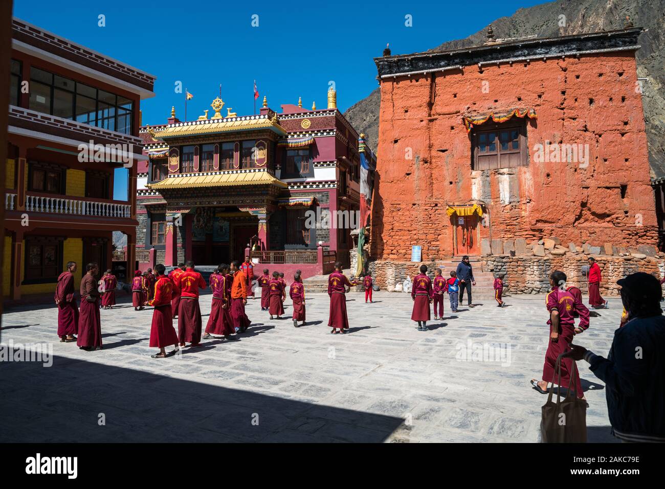 Kag Chode Thupten Samphel Ling Monastery in Kagbeni village, Mustang ...