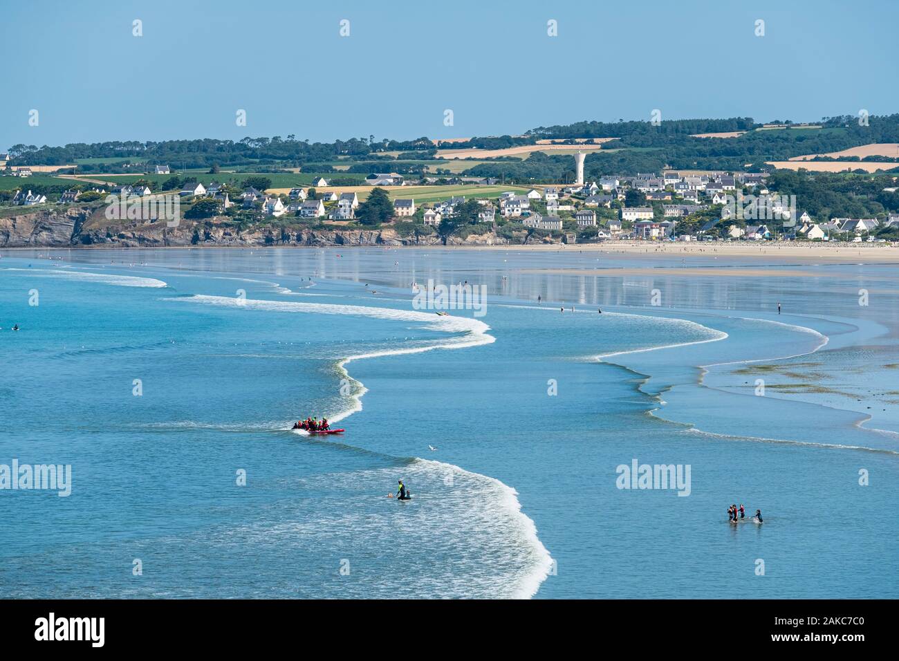 France, Finistere, Douarnenez Bay, Saint-Nic searesort Stock Photo - Alamy