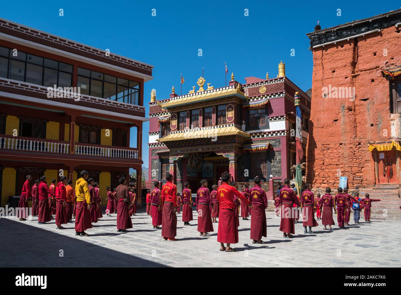 Kag Chode Thupten Samphel Ling Monastery in Kagbeni village, Mustang ...