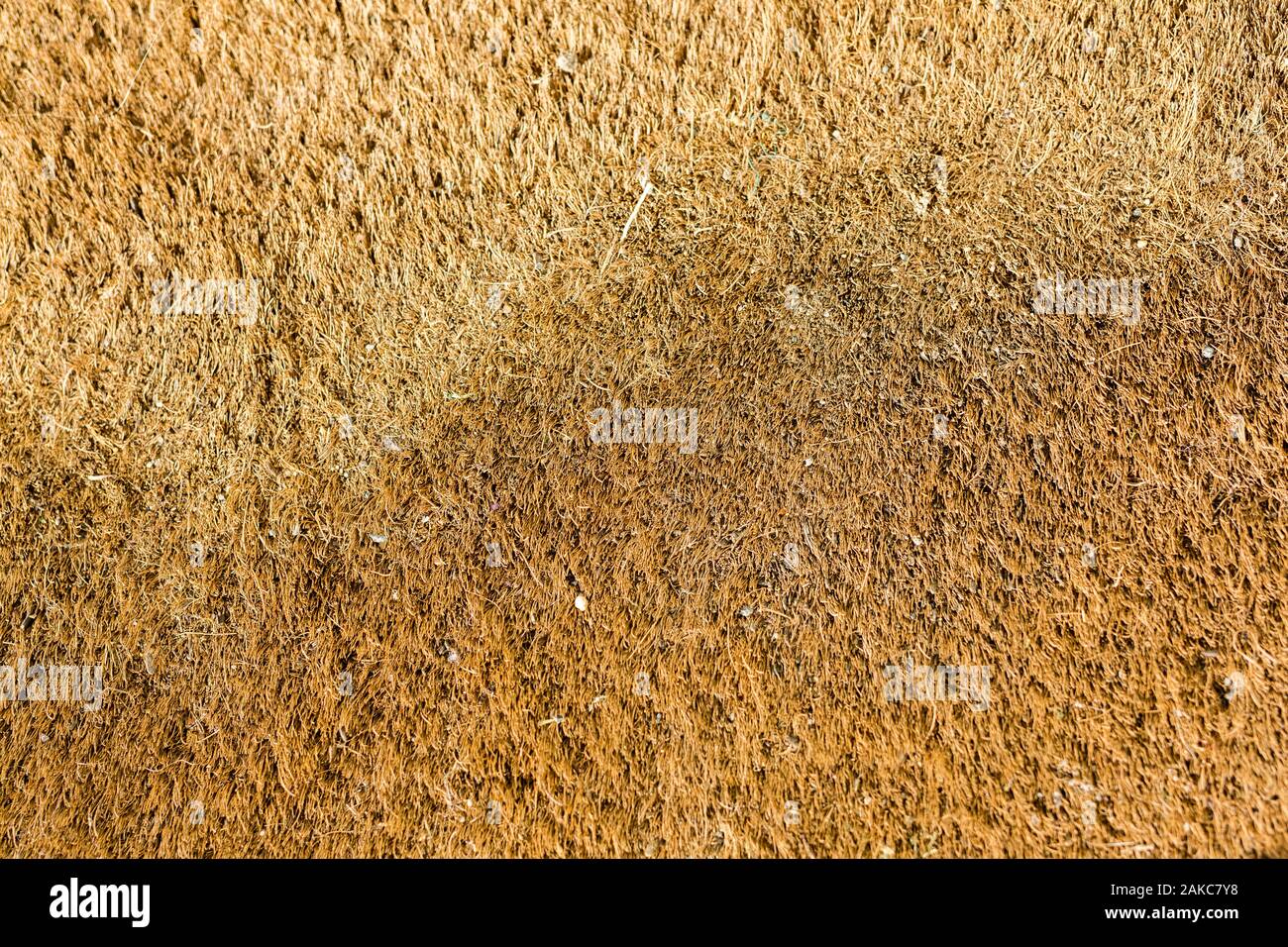 Close up of the pattern and texture of a traditional door mat ...