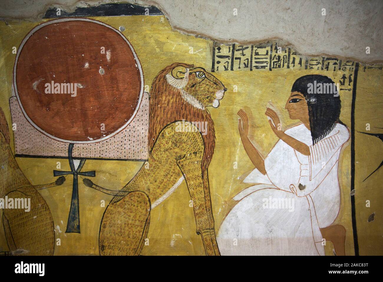 Egypt, Upper Egypt, Nile Valley, Valley of Craftsmen, polychrome ...
