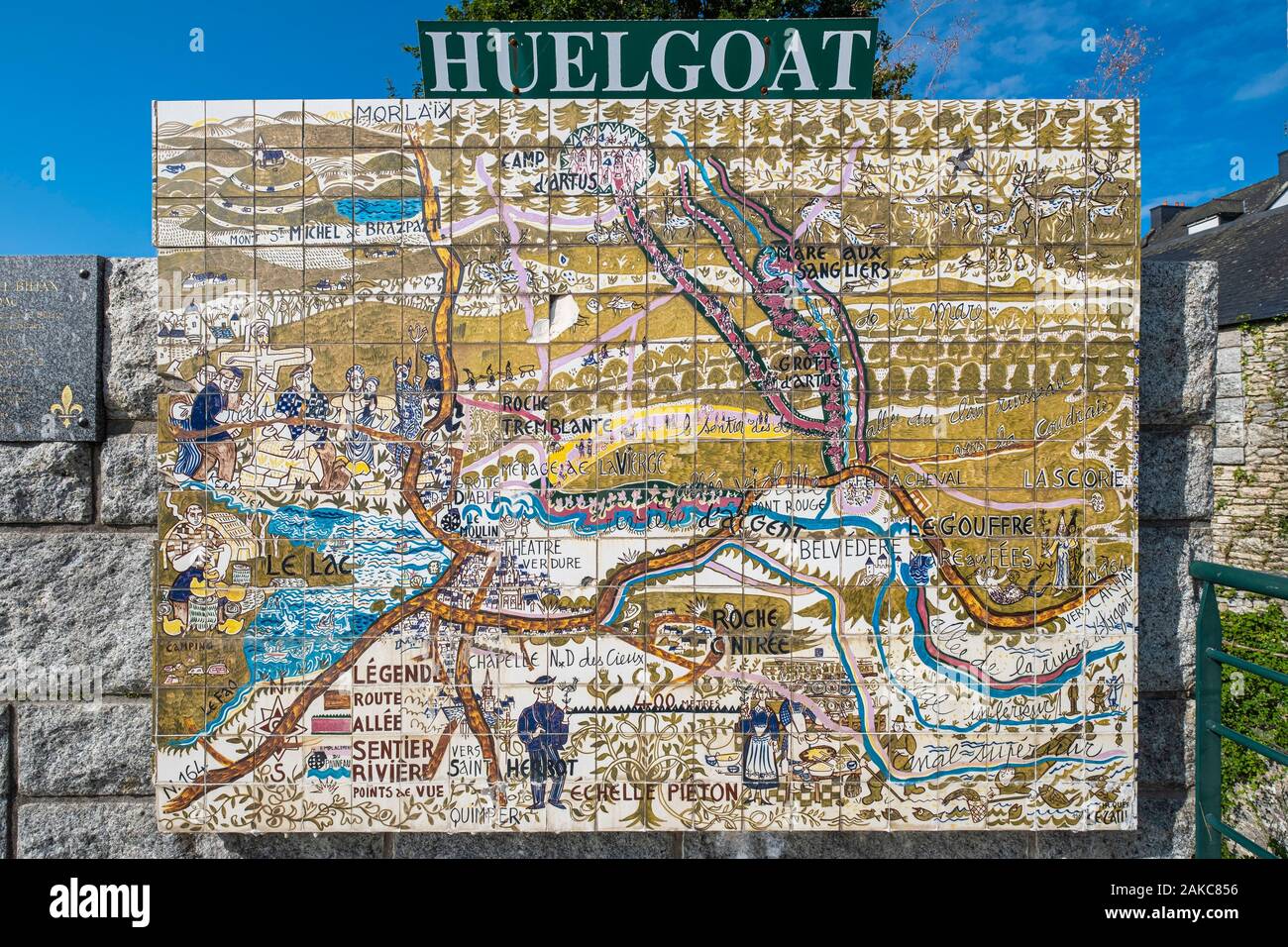 France, Finistere, Armorica Regional Nature Park, Huelgoat in the heart ...