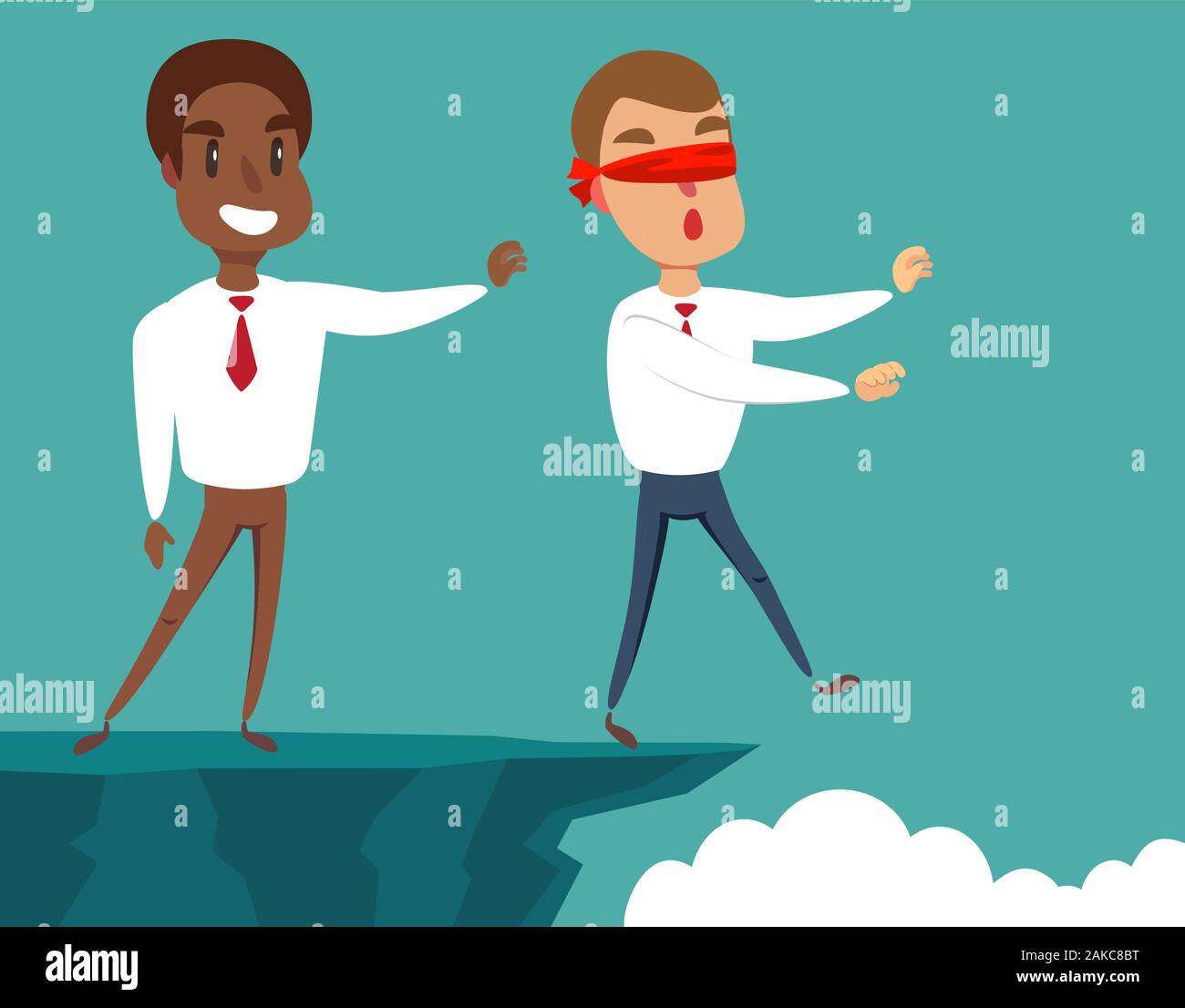 Sabotage colleague Stock Vector Images - Alamy