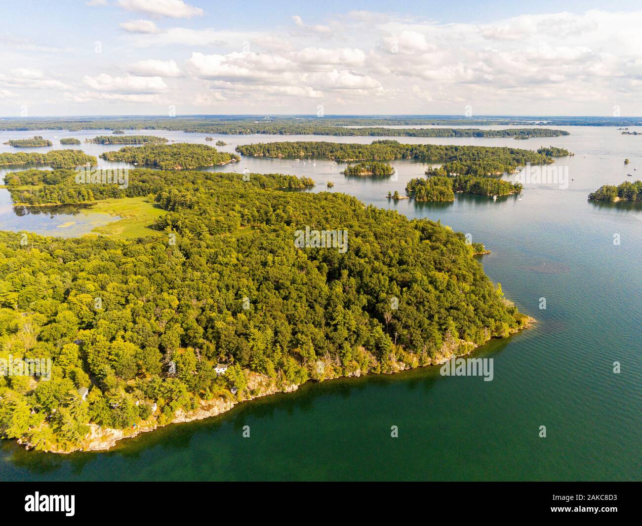 Thousand islands canada aerial hi-res stock photography and images - Alamy