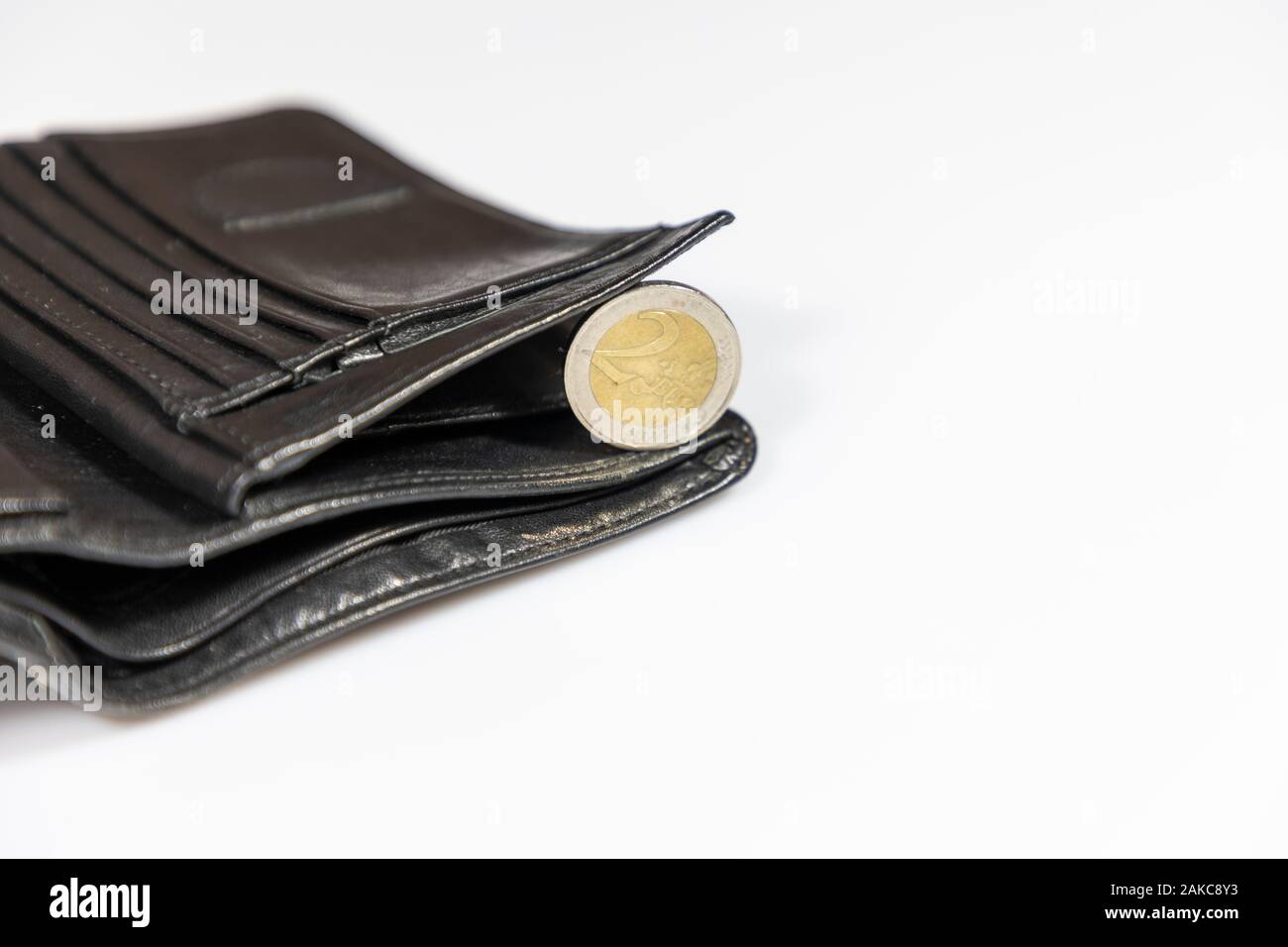 Euro coin in wallet hi-res stock photography and images - Alamy