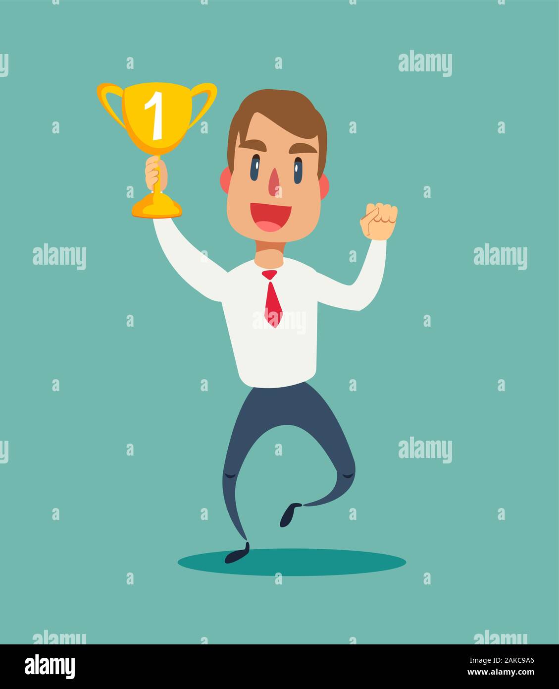 Successful guy Stock Vector Images - Alamy