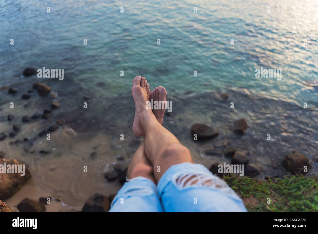 Person On Cliff Edge High Resolution Stock Photography and Images - Alamy