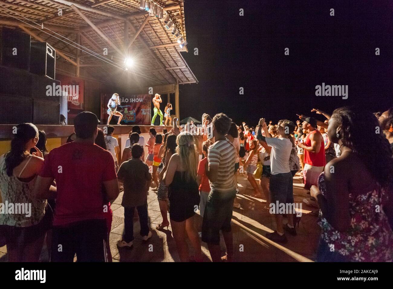 Brazil, Bahia state, Porto Seguro, Toa Toa club, a festive place ...