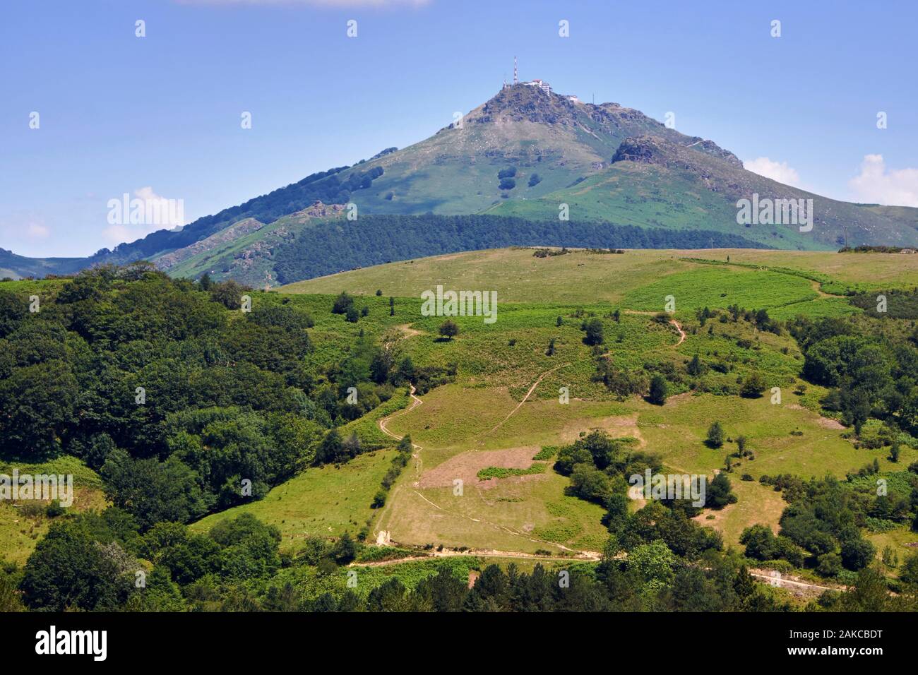 France, Pyrenees Atlantiques, Basque Country, Larrun (La Rhune ...