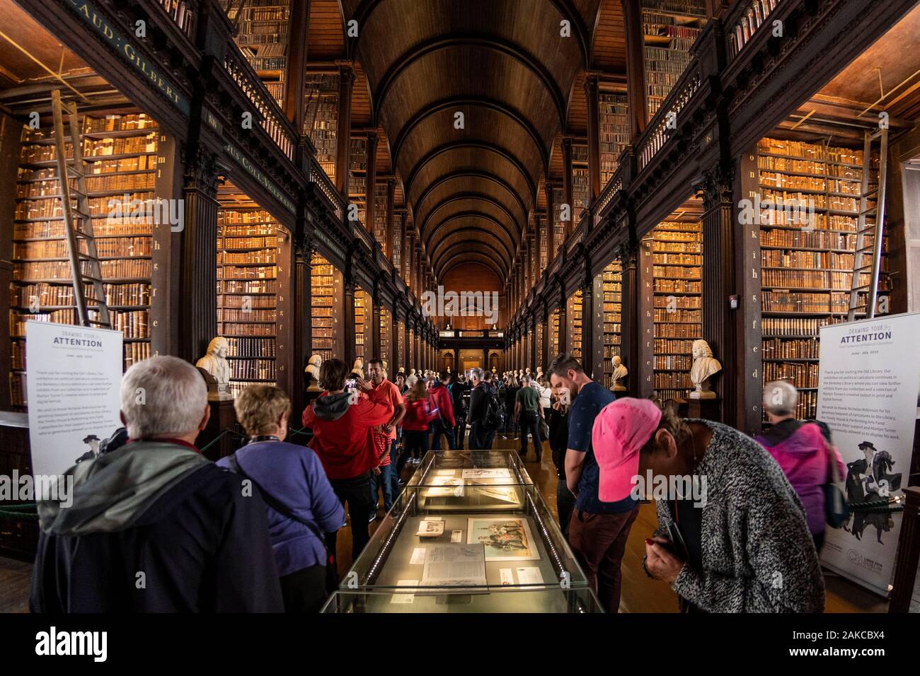 Ireland, Dublin, Trinity College Library, the Long Room Stock Photo - Alamy