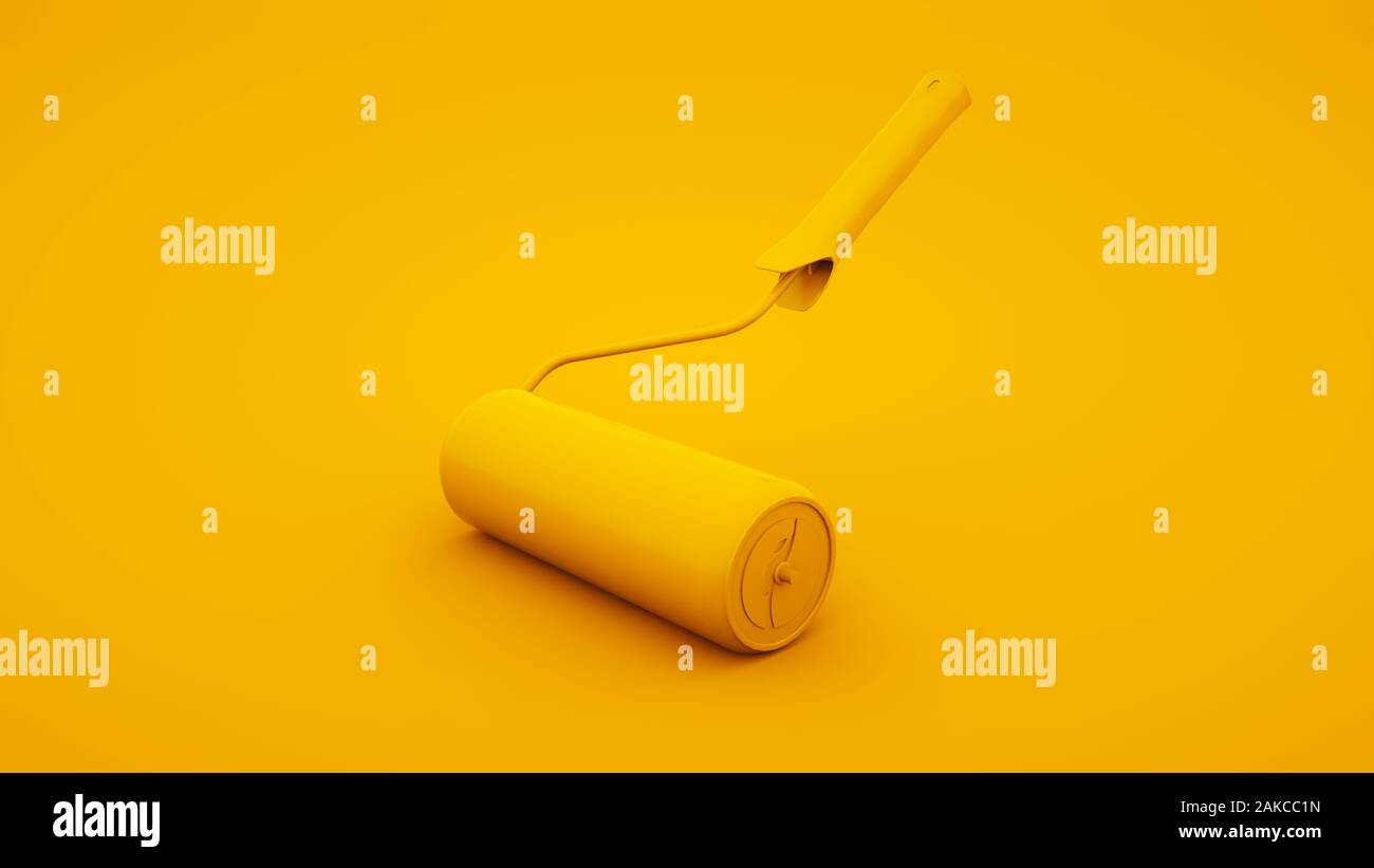 3d rendering roll yellow hi-res stock photography and images - Alamy