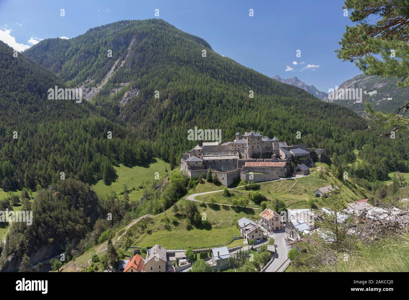 France, Hautes Alpes, Chateau Ville Vieille, Queyras regional natural ...