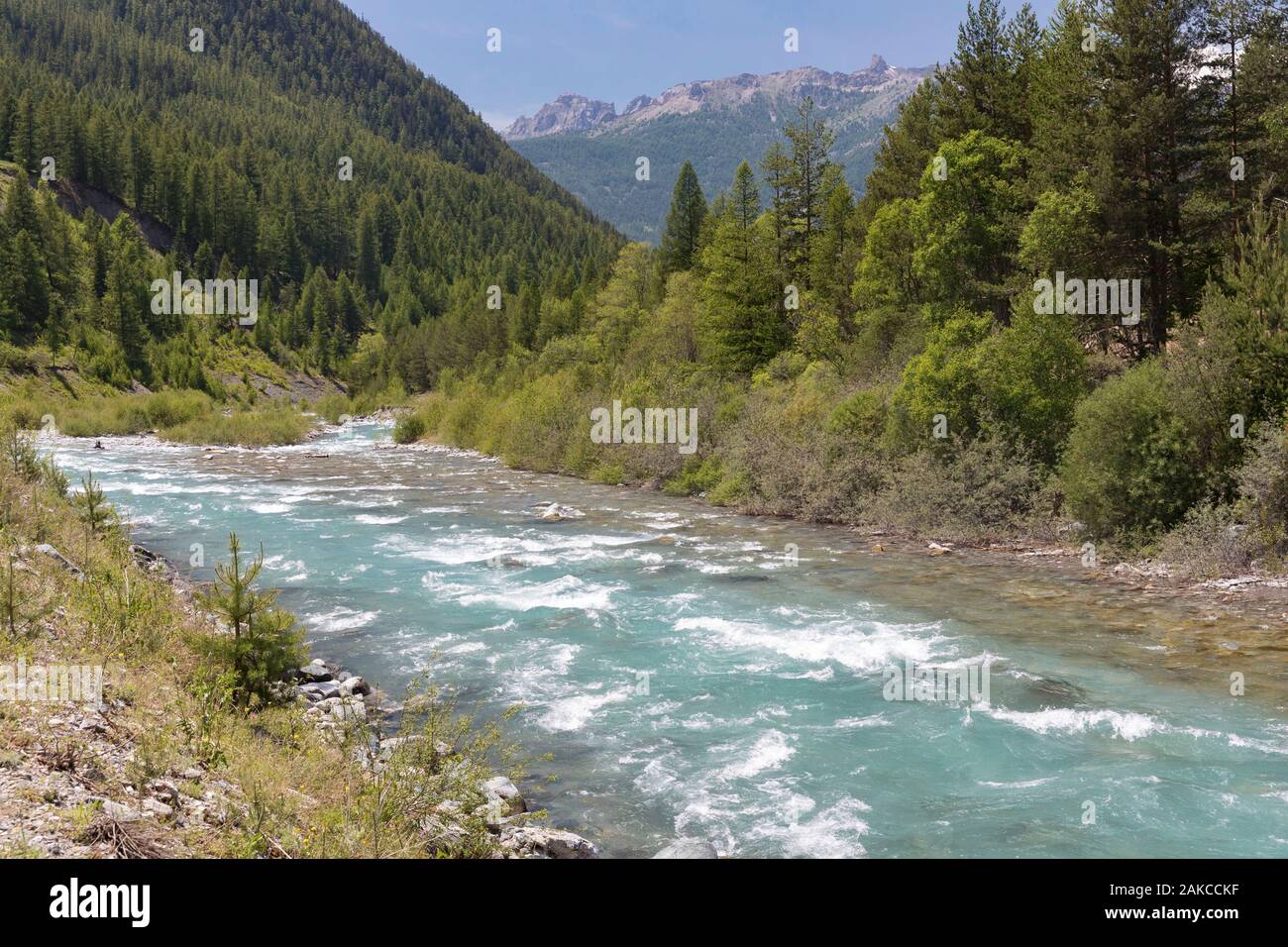 France, Hautes Alpes, Chateau Ville Vieille, Queyras regional nature ...