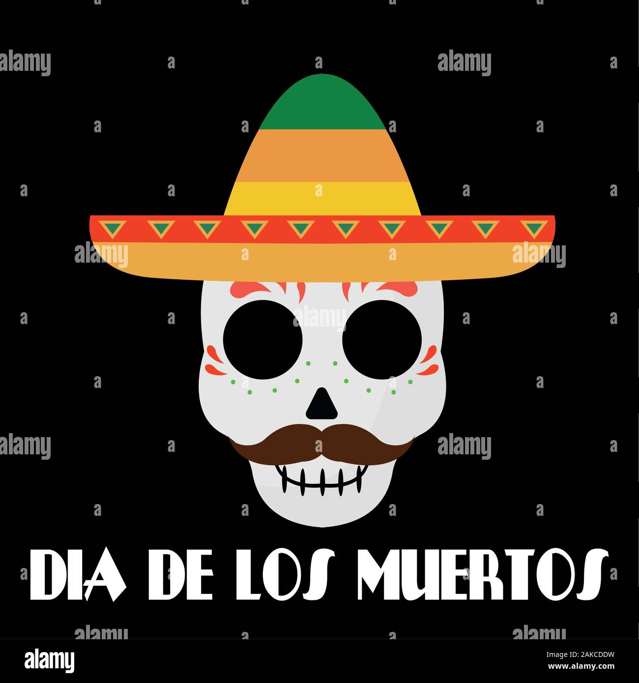 Dia de los muertos poster Stock Vector Image & Art - Alamy