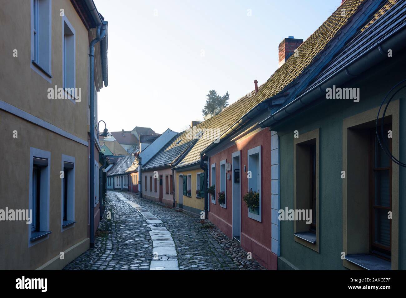 Historic Handicraft Street From The 18th Century High Resolution Stock ...
