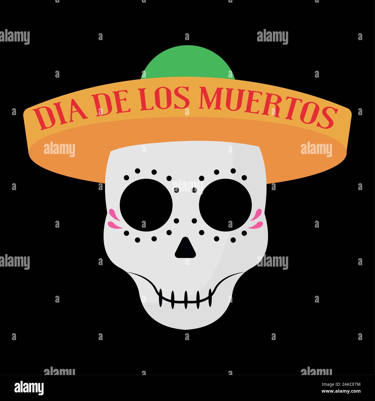 Dia de los muertos poster Stock Vector Image & Art - Alamy