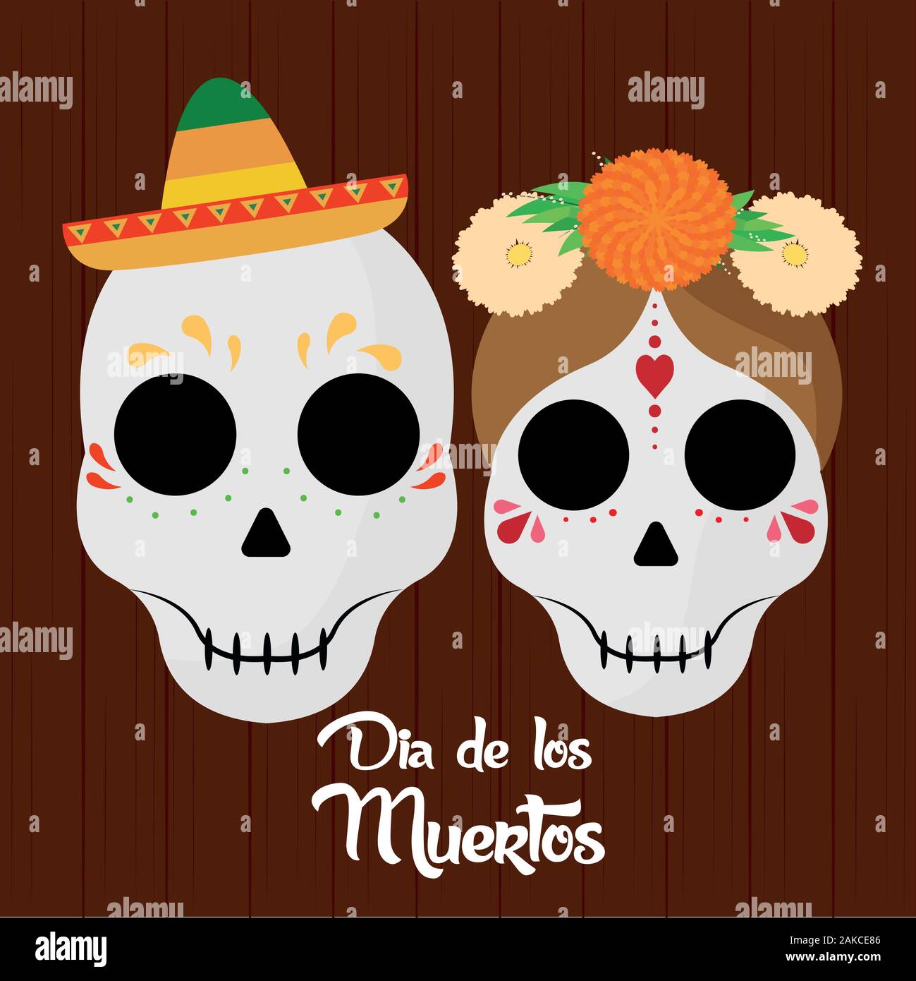 Dia de los muertos poster Stock Vector Image & Art - Alamy
