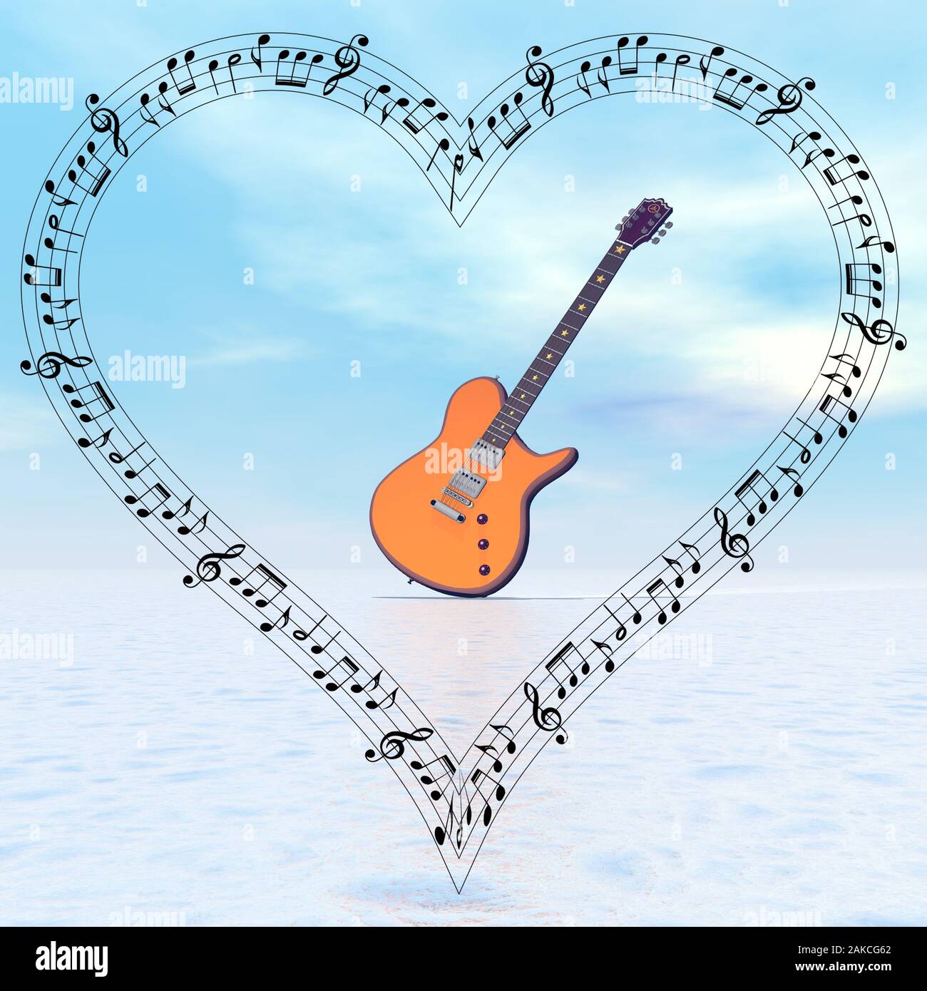 Musical note heart hi-res stock photography and images - Alamy
