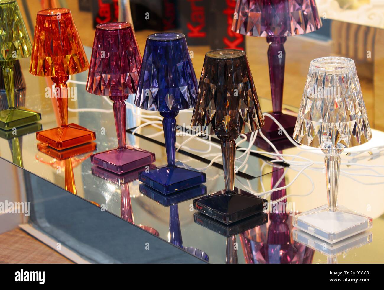 Hanging bright colored lamps hi-res stock photography and images - Alamy