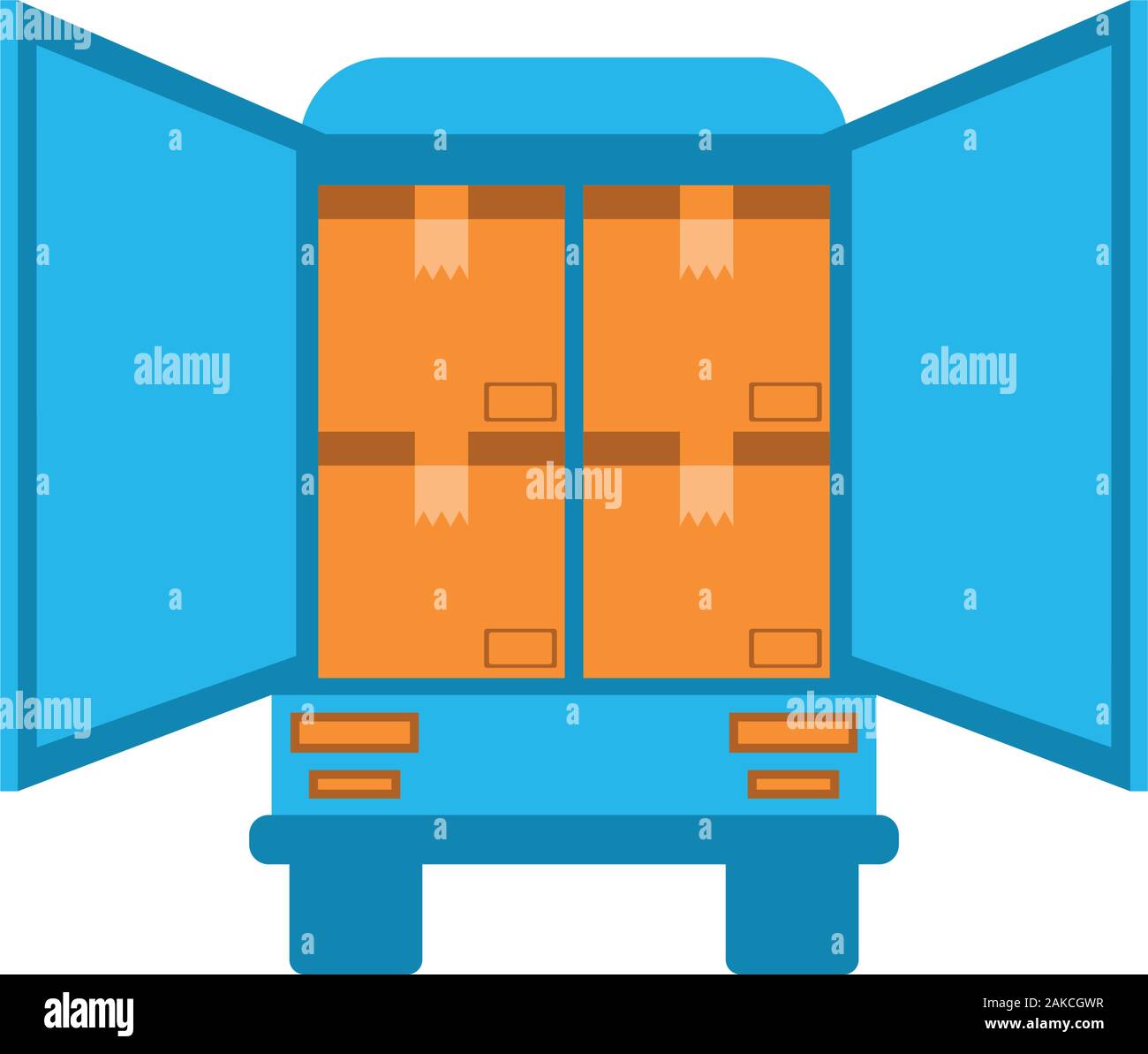 truck and boxes design, Delivery logistics transportation shipping ...