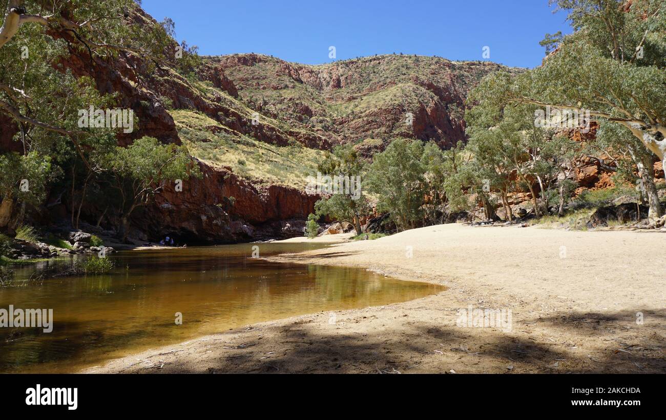 A sunny day in the West MacDonnell Ranges in the Northern Territories ...