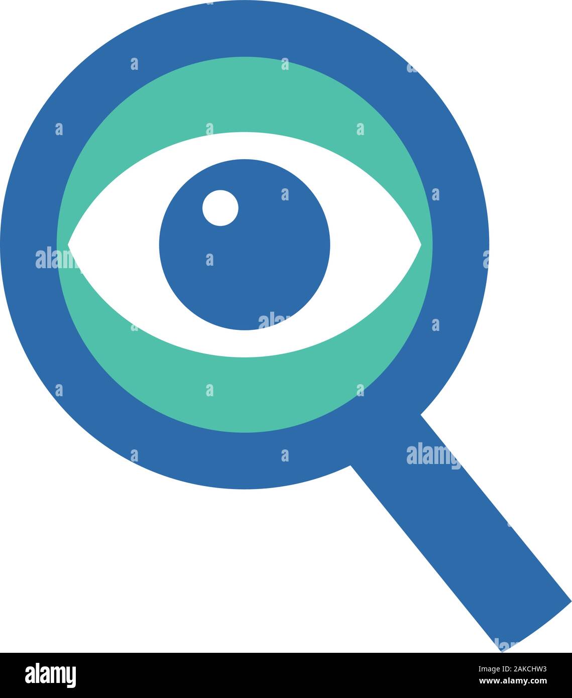 eye inside lupe icon design, Tool search magnifying glass zoom lens and ...