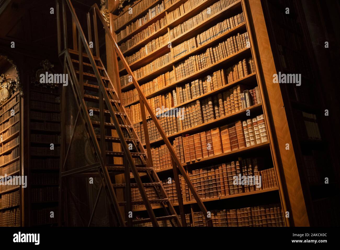 Big old library.Old Big Library with many shelfs Stock Photo - Alamy