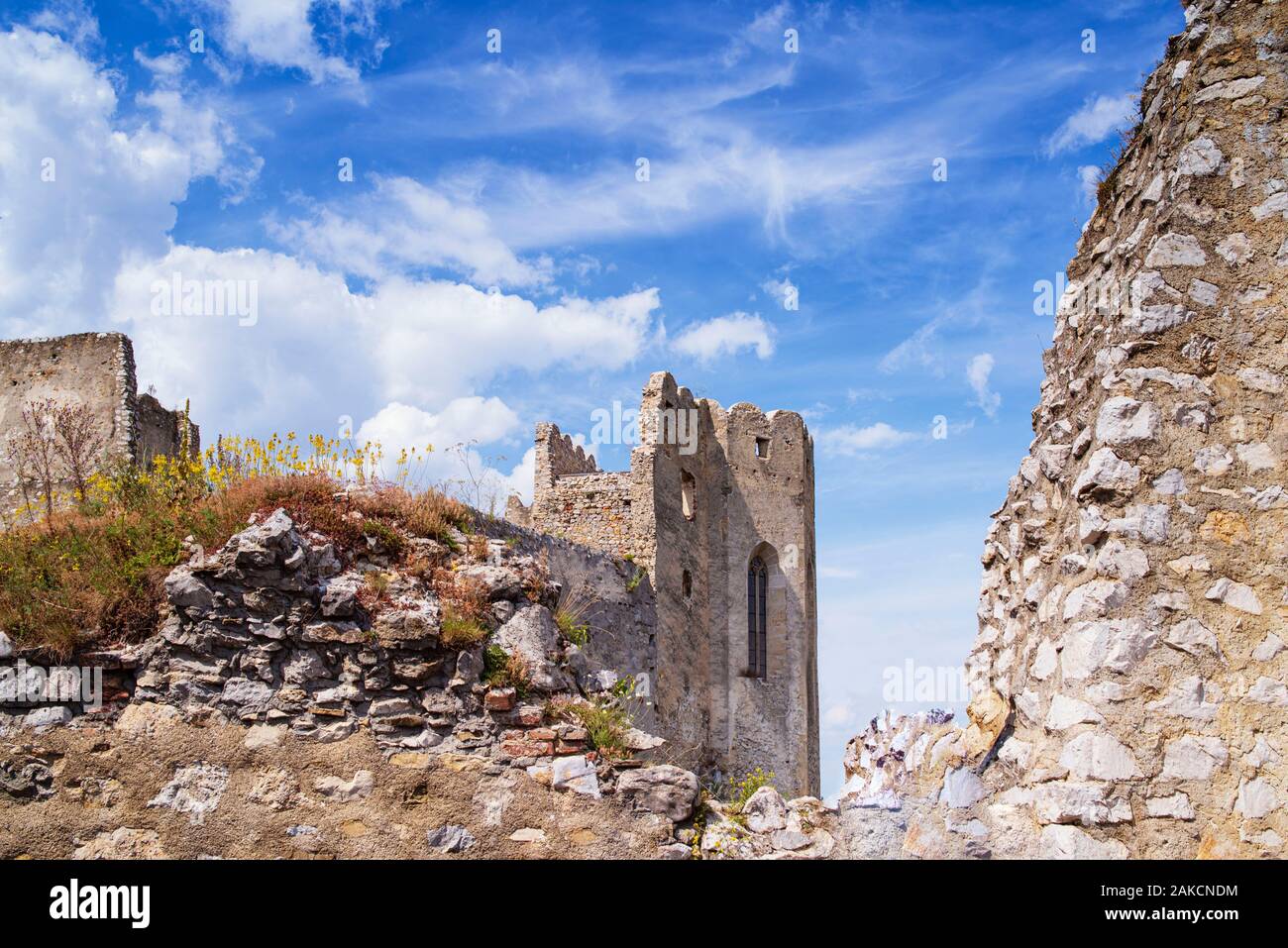 Slovakia Castle Beckov - panorama Slovakia beautiful view of the ruined ...