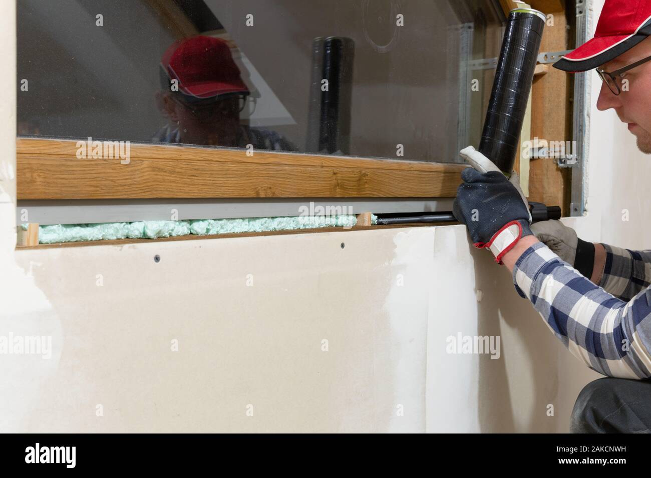 Installing pvc hi-res stock photography and images - Alamy