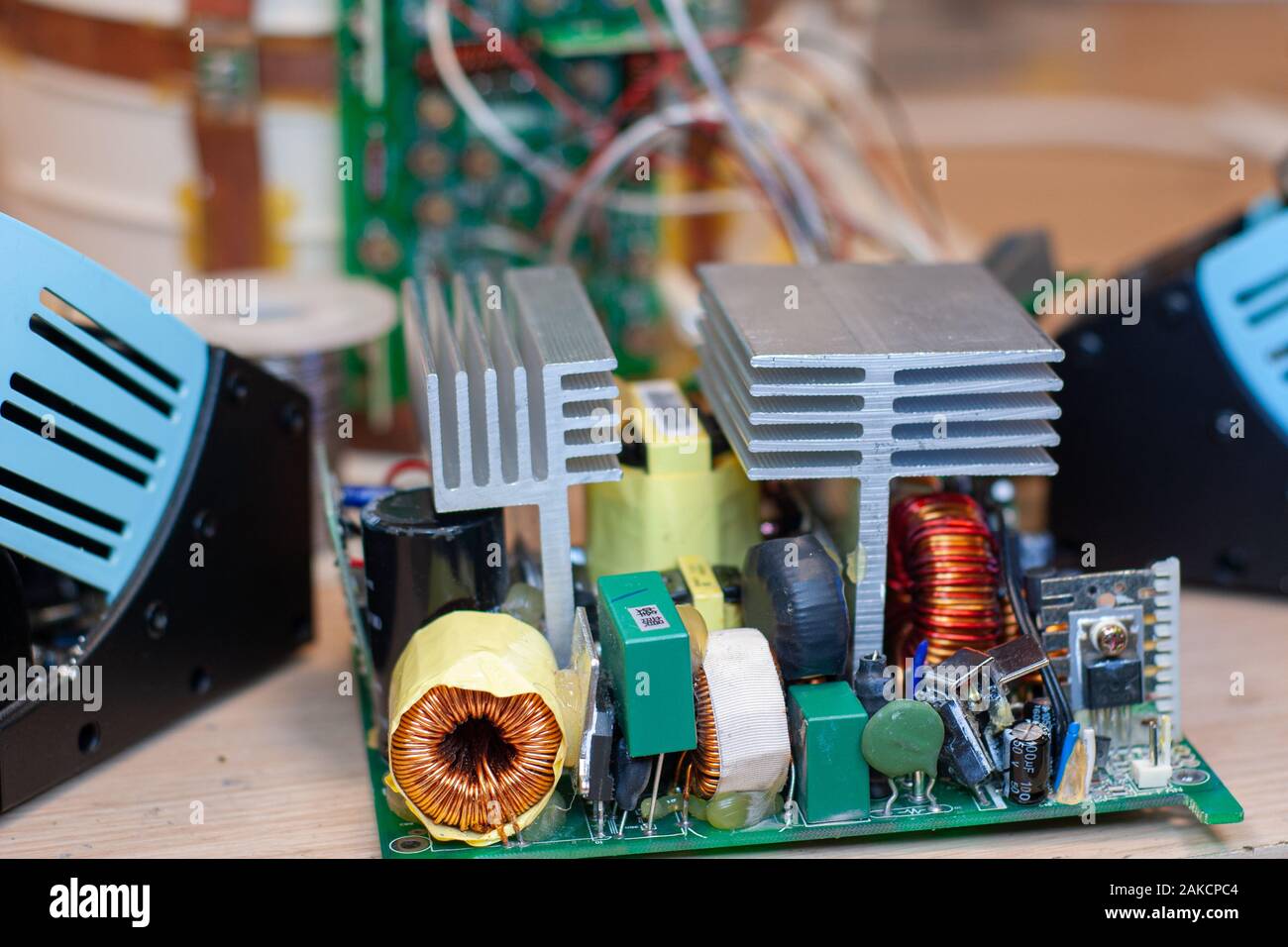 Components of a board, in the electronic laboratory Stock Photo - Alamy