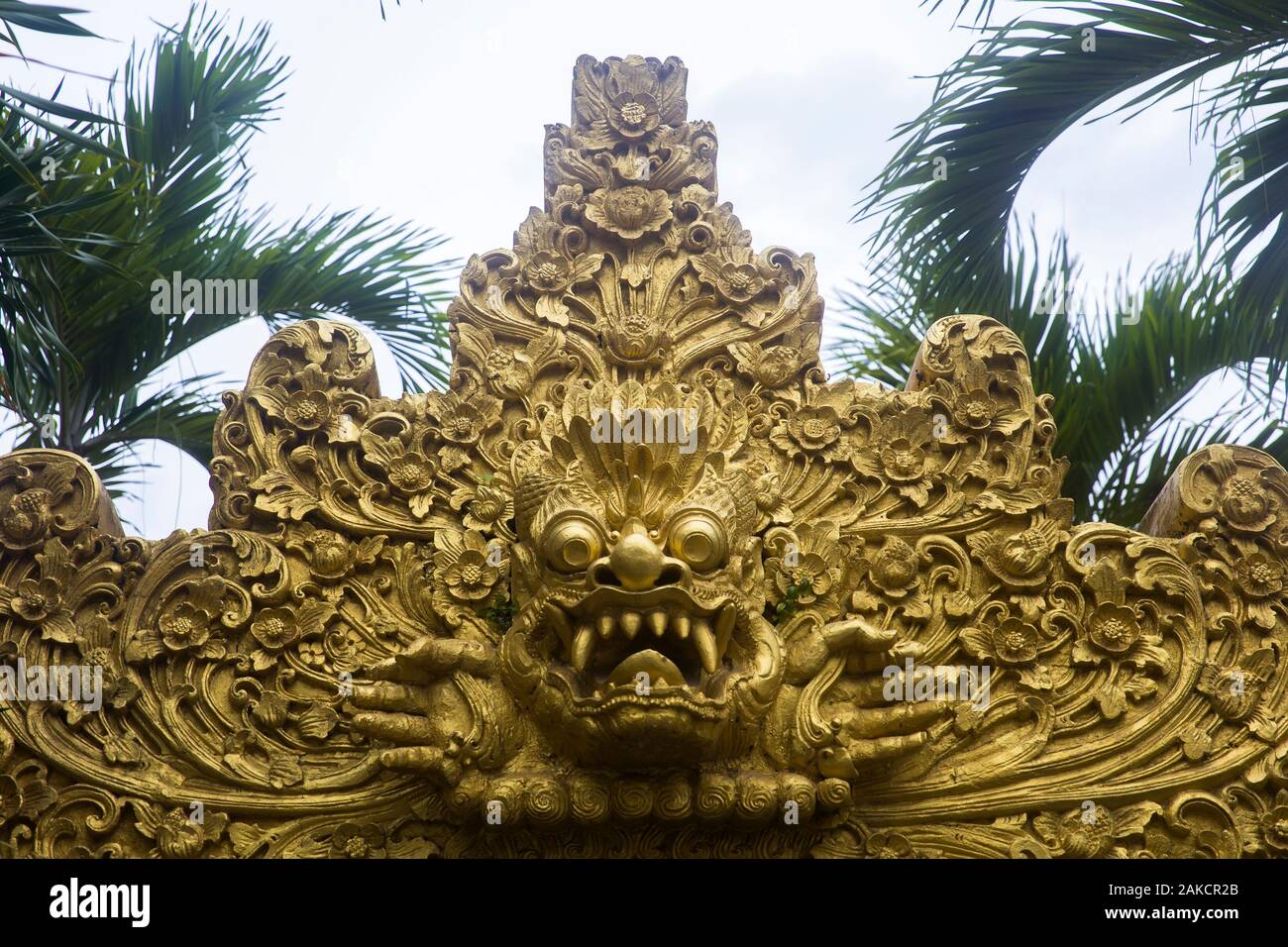 Closeup at detail from temple in Kuta on Bali island, Indonesia Stock ...