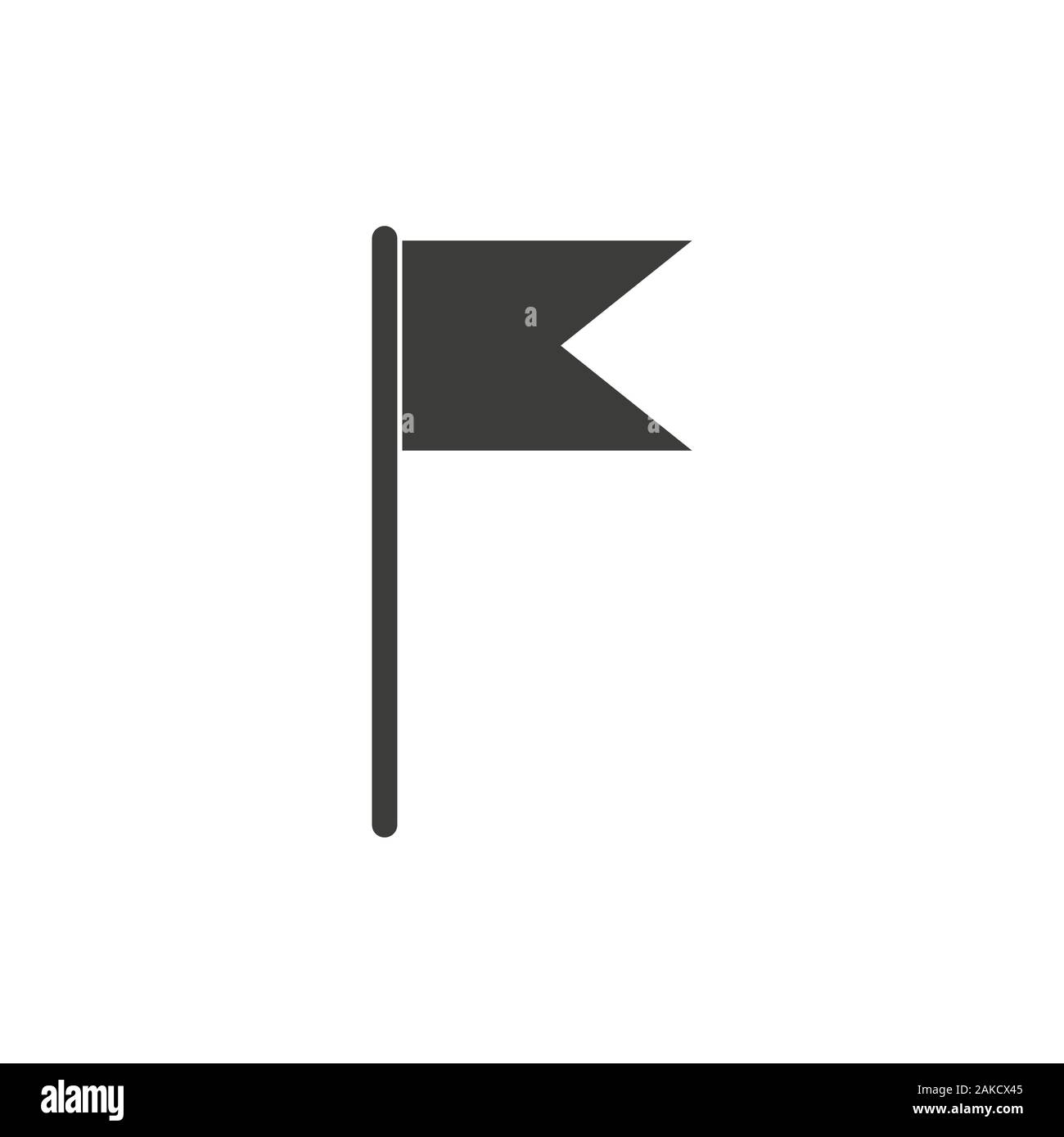 The flag icon. Mark and navigation symbol. Flat illustration eps10 ...