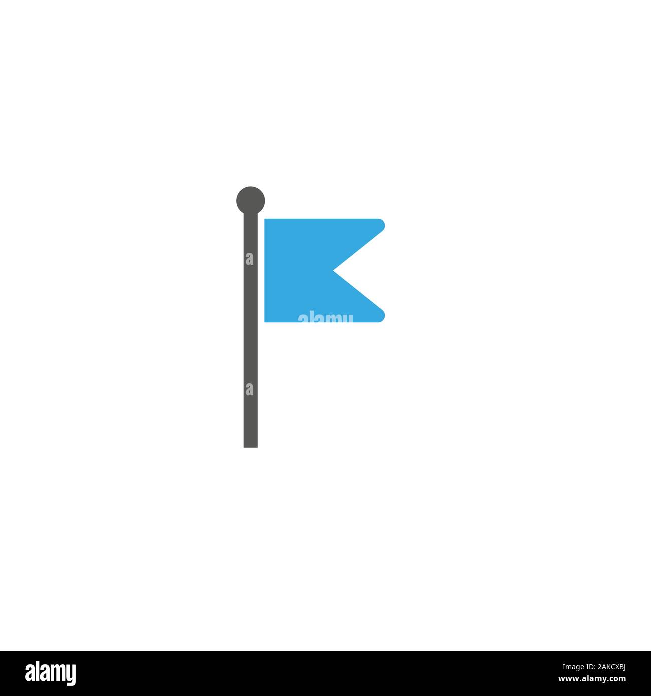 The flag icon. Mark and navigation symbol. Flat illustration eps10 ...