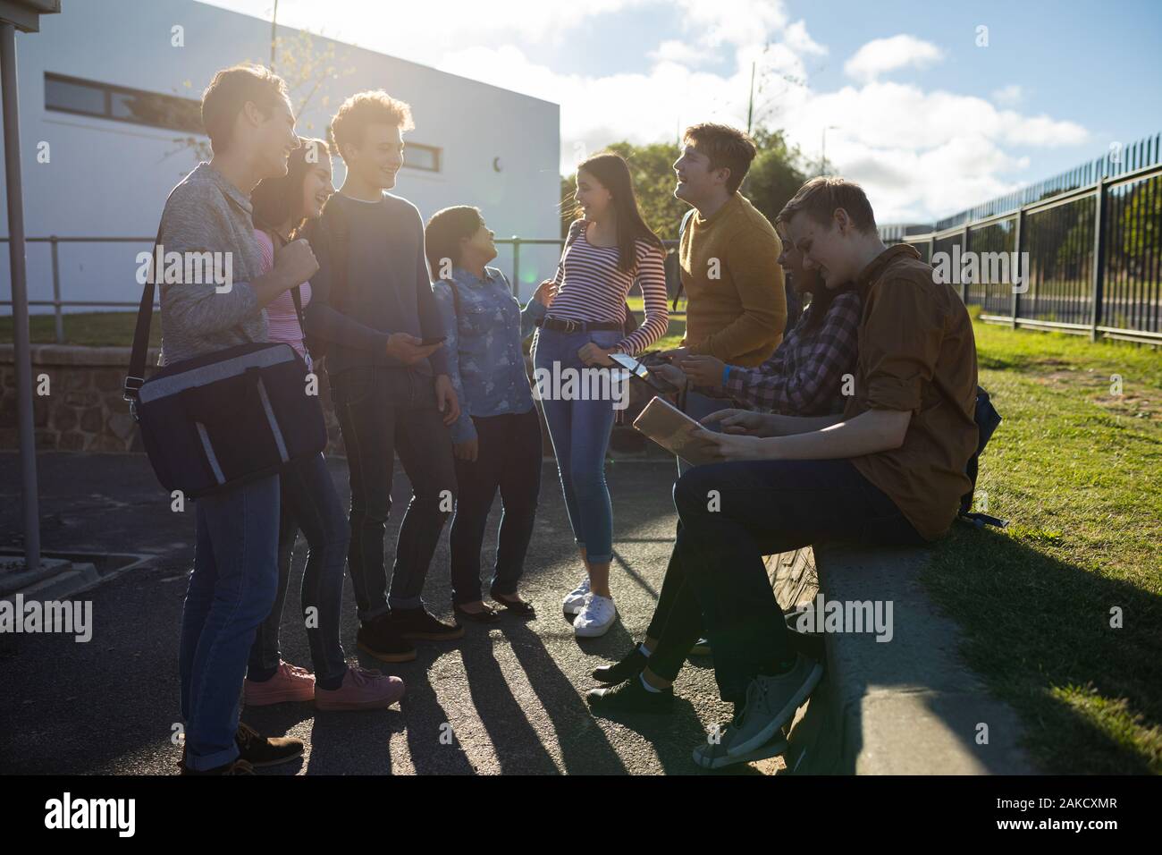 School girl hanging out hi-res stock photography and images - Alamy