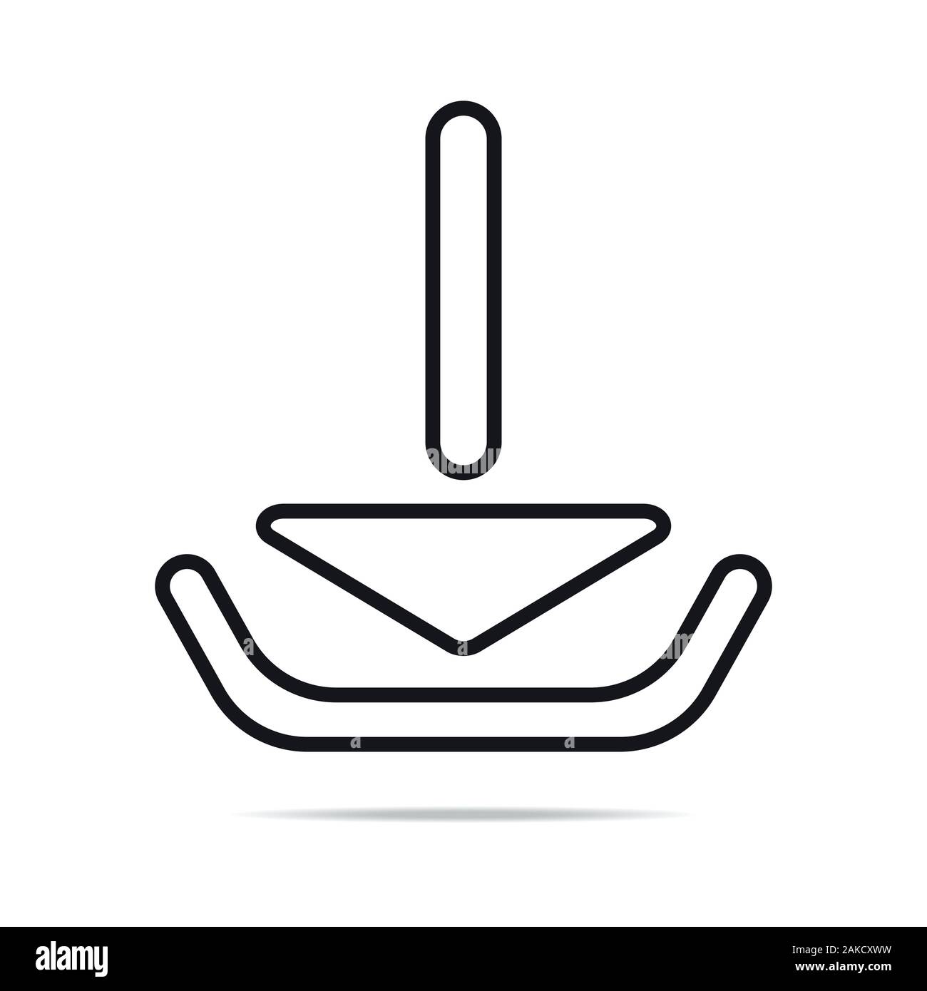 Download vector icon, install symbol. Modern, simple flat vector ...