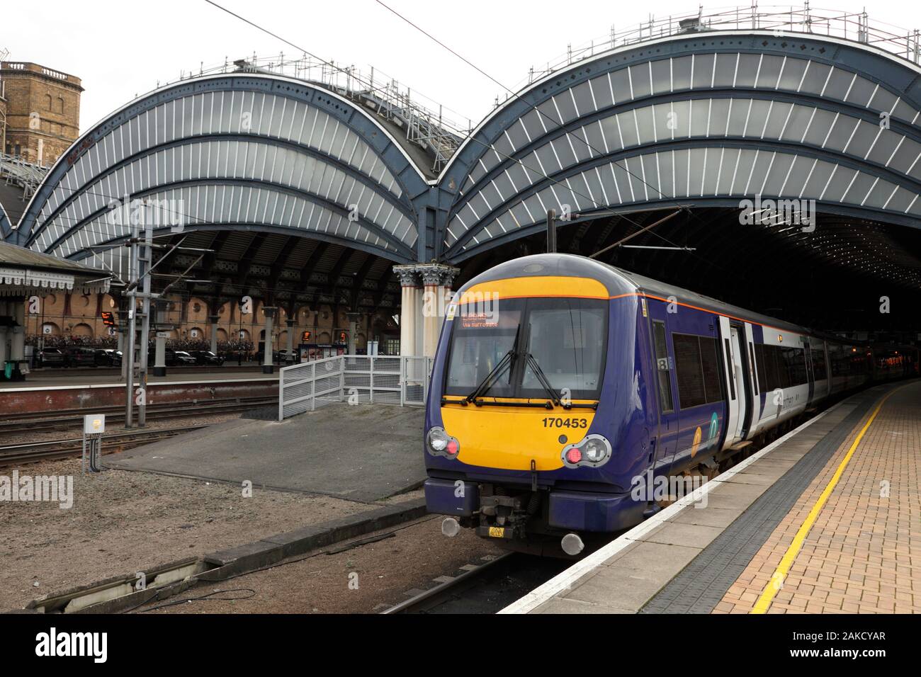 Northern Rail Class 170 "Turbostar" diesel multiple unit train. York ...