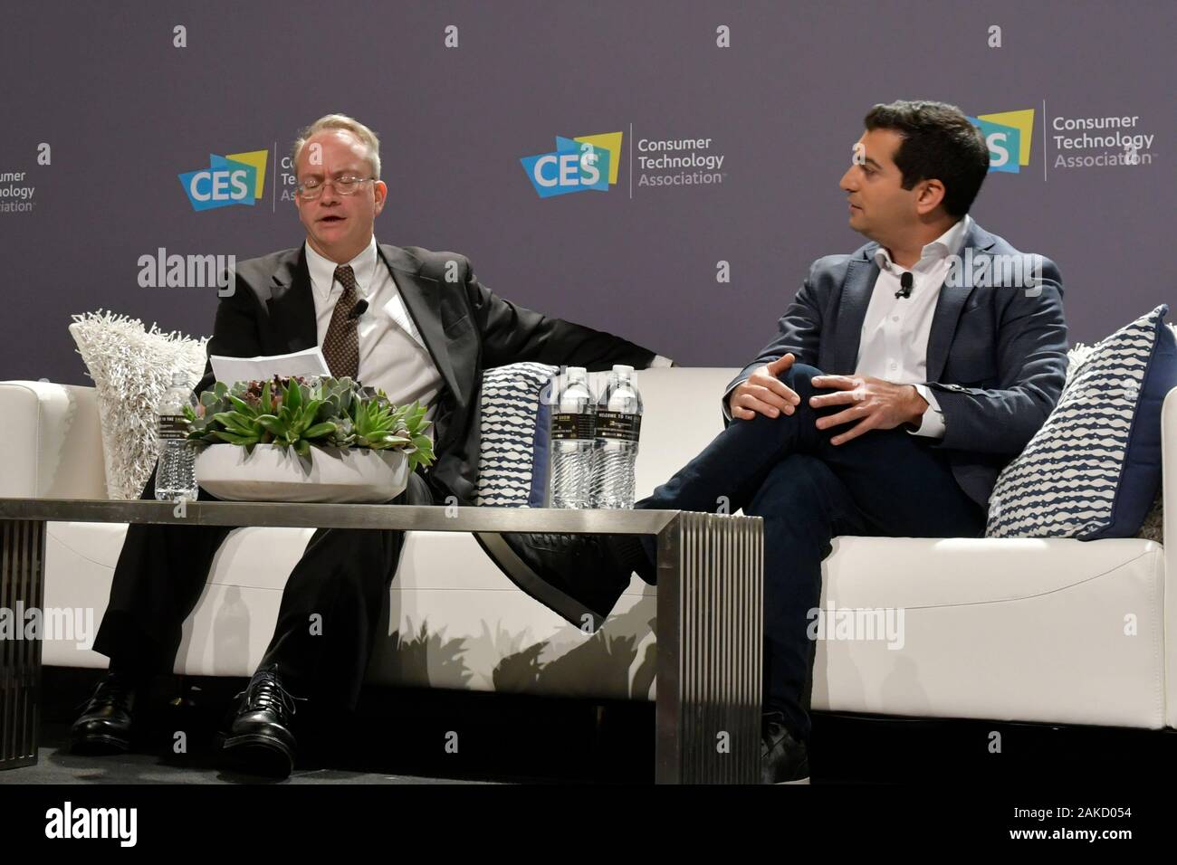 Las Vegas, NV, USA. 8th Jan, 2020. Todd Spangler and Farhad Massoudi ...