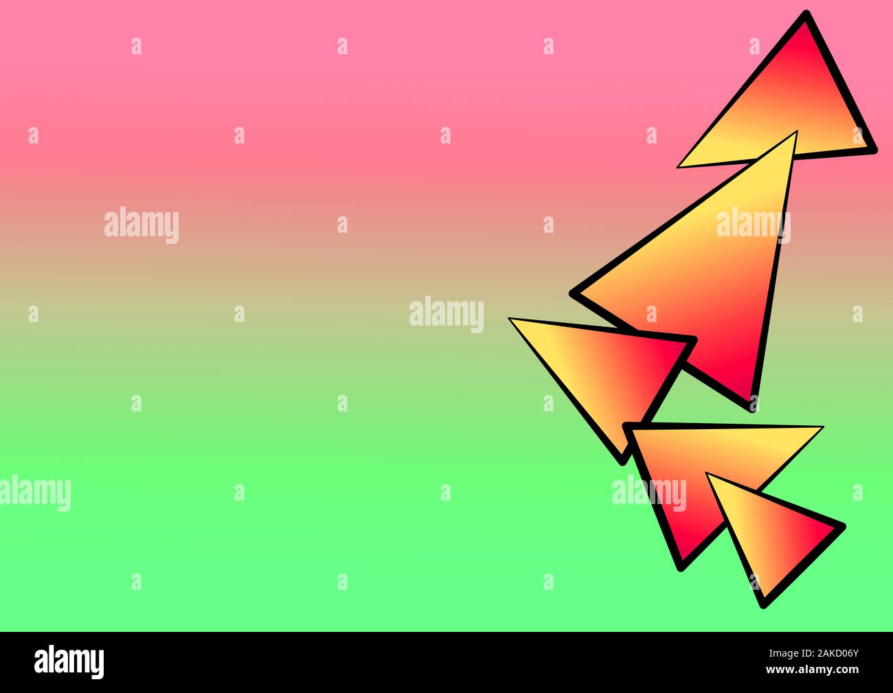 Retro Triangle Patterns Background Shapes and Pattern 1990s Style Stock ...