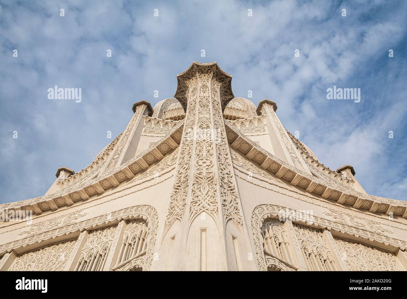 Church / Temple with beautiful architecture, arches and dome Stock ...