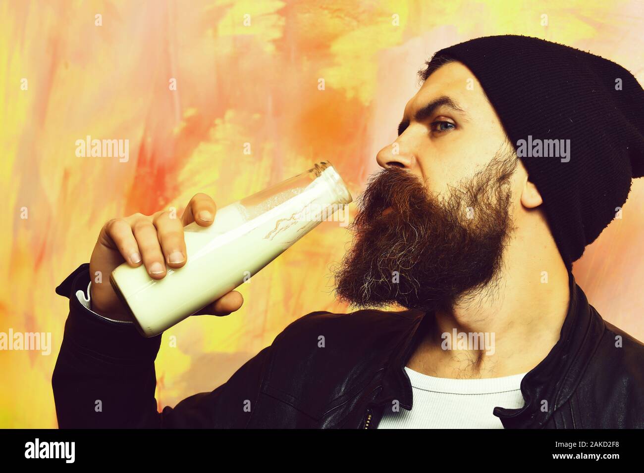 Milk Beard High Resolution Stock Photography and Images - Alamy