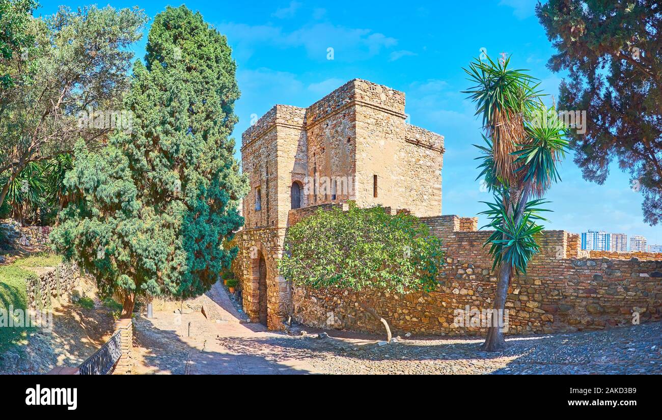 Historic Alcazaba fortress is the nice place to relax in shade, explore ...