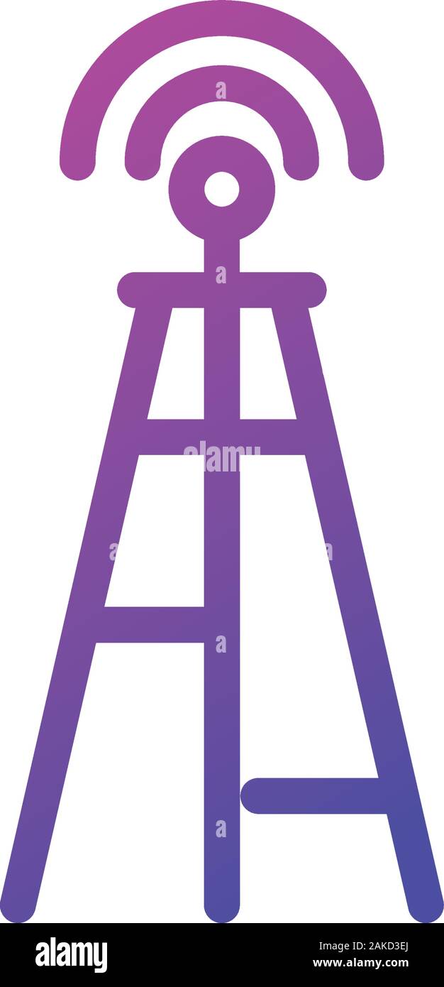 Antenna icon design, Signal broadcast internet technology wireless ...