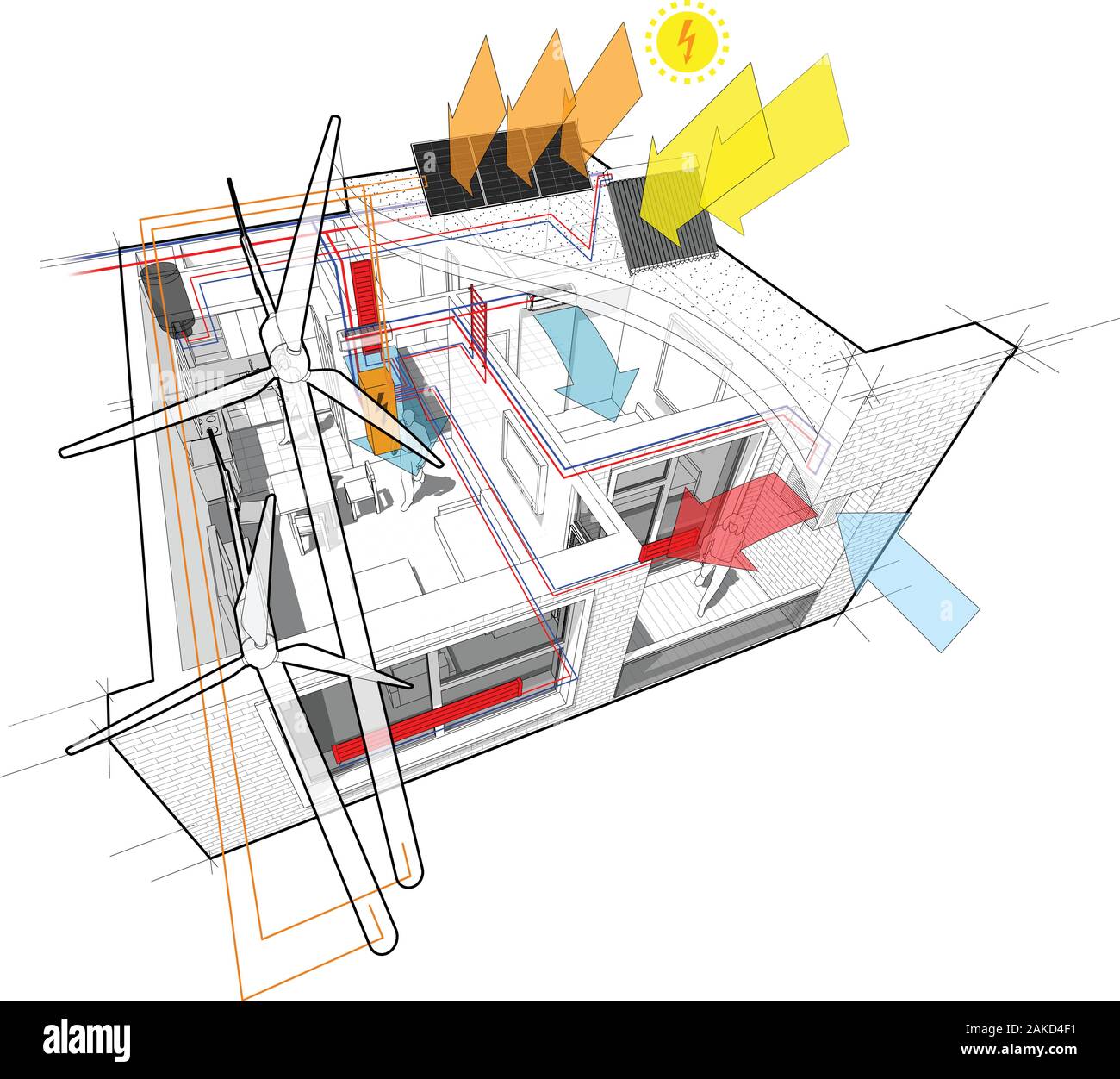 Solar wind diagram hi-res stock photography and images - Alamy